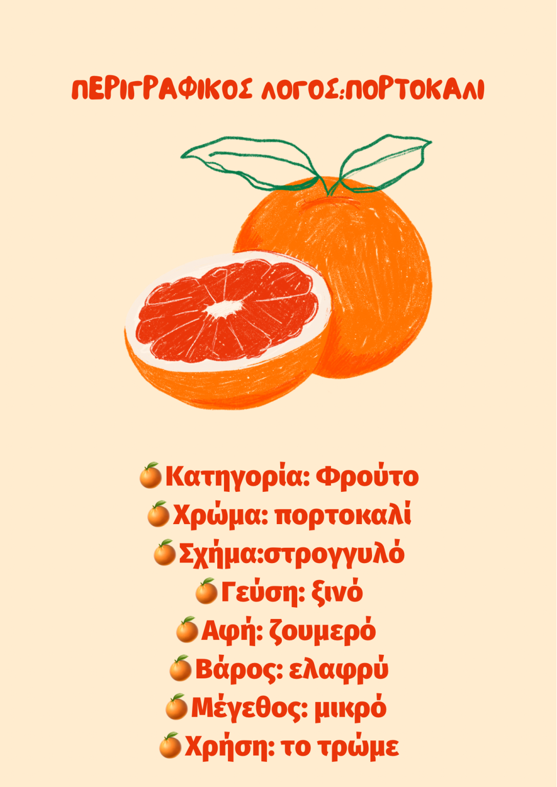 ΠΕΡΙΓΡΑΦΗ ΦΡΟΥΤΩΝ & ΛΑΧΑΝΙΚΩΝ – Παίζω και Μιλώ